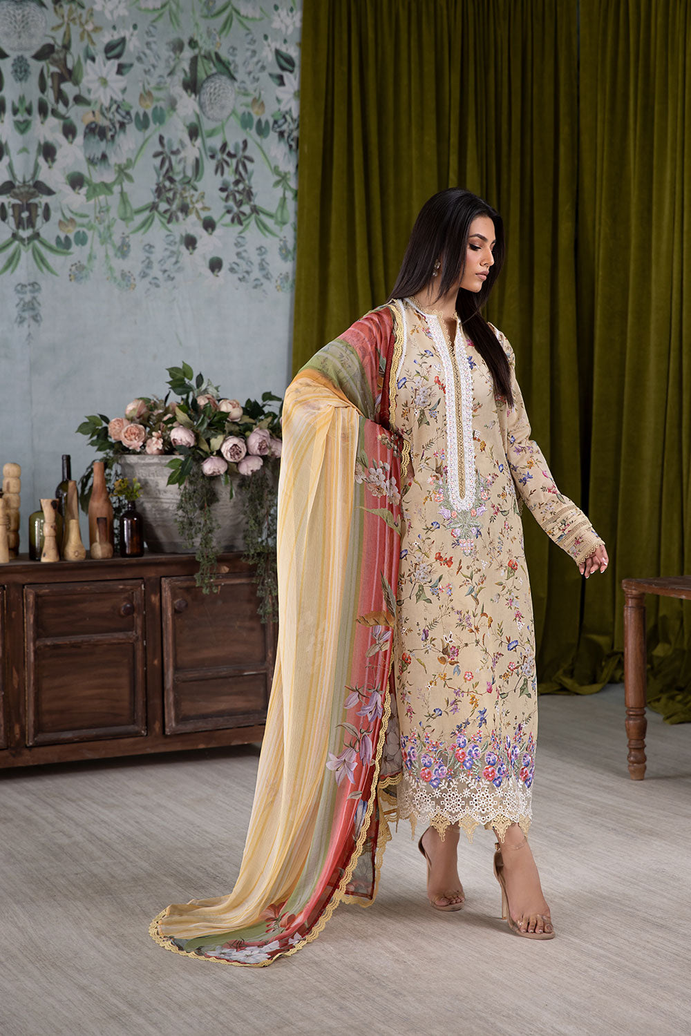 Design 3A Vital 2025 (Vol. 2) Unstitched – Nour
